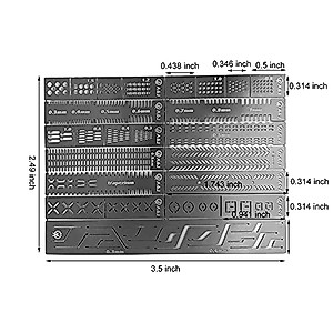 Hobby Model Scriber Craft Scribing Tool Kit Modeler Drill Hole Deatails Maker Scribe Line Carving Auxiliary Rulers for Model Building