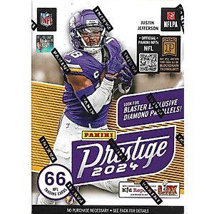 2024 Prestige Football Trading Cards Blaster Box (6 Packs)