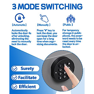BUTISOW Lateral File Cabinets with Lock,1 Drawer Steel Wide Filing Organization Storage Cabinets,Home Office Furniture for Hanging Files Letter/Legal/F4/A4 Size (Electronic - Gray)