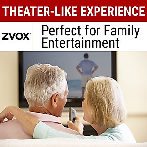 ZVOX SB380 Soundbar for TV with AccuVoice Dialogue Boost, Aluminum Soundbar with Built-in Subwoofer, Wall Mountable Home Speaker Bar for Clearer Sound, 35.5" TV Sound Bar