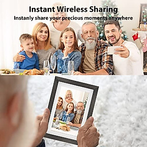 FRAMEO 32GB WiFi 10.1 Inch Digital Picture Frame with IPS Touch Screen, Effortless One Minute Setup to Share Photos or Video,Gift for Friends and Family