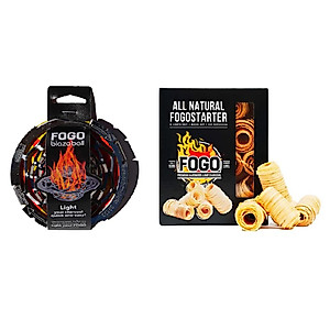 FOGO Ultimate Fire Starter Bundle, Blazaball and FOGOstarters Natural Fire Starters 30 Pieces