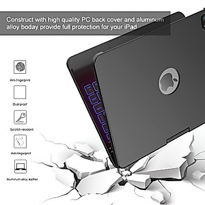 Keyboard Case for iPad Pro 11 inch， Case with Keyboard for iPad Air 5th 4th Generation - Touch Trackpad -10 Color Backlight -360° Protective with Pencil Holder for iPad Pro 11 inch 3rd /2nd/1st Gen