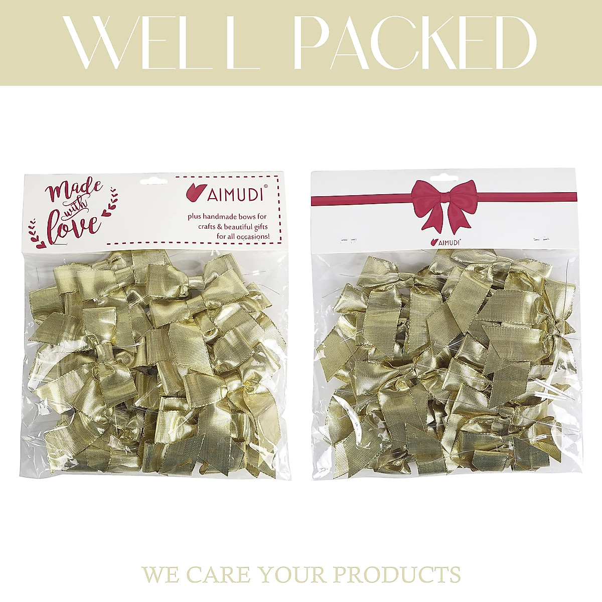 AIMUDI Silver Bows for Christmas Tree 3 Inch Small Silver Bows for Gift Wrapping Silver Twist Tie Bows for Treat Bags Premade Metallic Bows for Crafts, Wreaths, Party Favors, Goodie Bags - 24 PCs