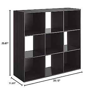 Whitmor 9 Cube Organizer, Espresso