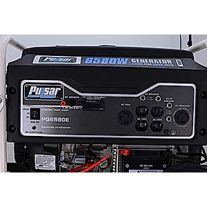 Pulsar PG6580E Portable Generator, Black&White