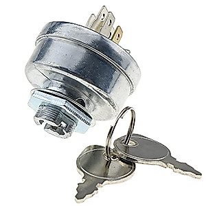 DVPARTS Starter Switch Ignition Key Switch 925-1396A 725-1396 430-770 1686734Sm 1679006Sm for MTD Troy-Bilt Cub Cadet Ryobi White Outdoor Huskee Ranch King Wizard Lawn Chief Statesman