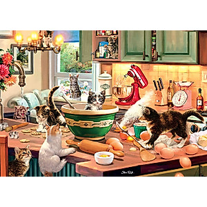 Buffalo Games - Kitten Kitchen Capers - 300 LARGE Piece Jigsaw Puzzle