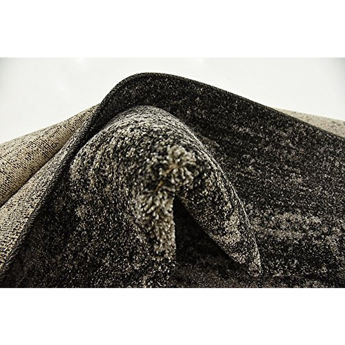 Unique Loom Del Mar Collection Area Rug - Lucille (5' 3" x 8' Rectangle, Dark Gray/ Ivory)