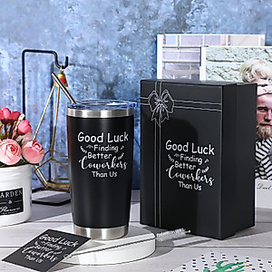 Sieral 3 Pcs Coworker Leaving Gifts Farewell Gifts Good Luck Finding Better Colleagues Than Us Coworker Leaving Tumbler 20 oz Mug Going Away Goodbye Gifts for Women