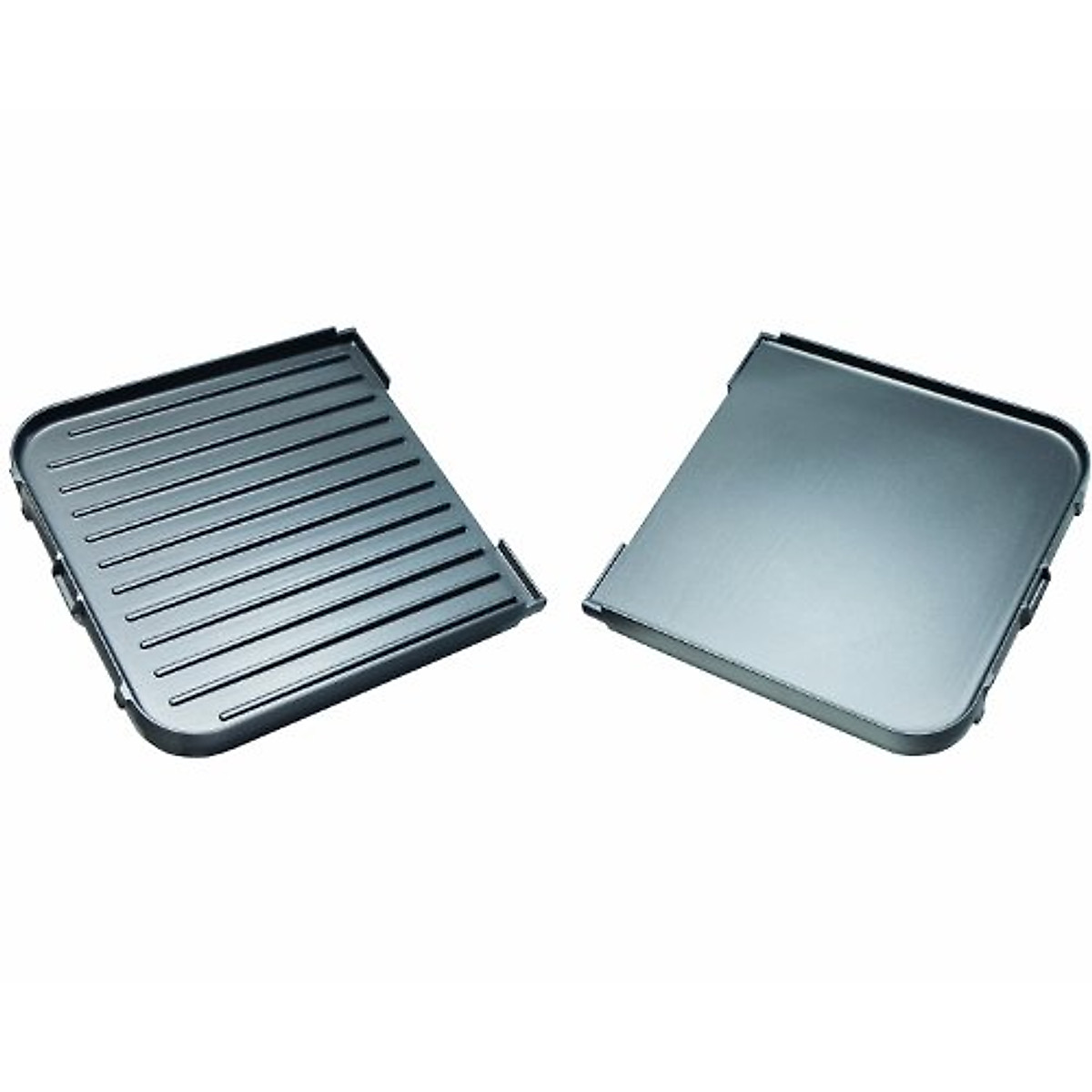 Hamilton Beach 3-in-1 Electric Indoor Grill + Griddle, 8-Serving, Reversible Nonstick Plates, 2 Cooking Zones with Adjustable Temperature (38546), Black