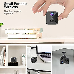 Spy Camera WiFi Hidden Camera,2023 Upgraded 4K Mini Security Nanny Camera,100 Days Standby Battery Life,AI Motion Detection Alerts, Auto Night Vision,Real Time Record Surveillance Camera for Indoor