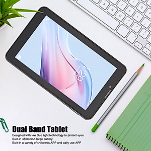 Kids Tablet, 3G Internet Calling Tablet PC 100‑240V for Android10 System 2GB 32GB for School (US Plug)