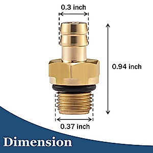 Raincovo Chemical Injector Kit, Soap Injector for Pressure Washer, 1/8 Inch 27 Male BSP Thread