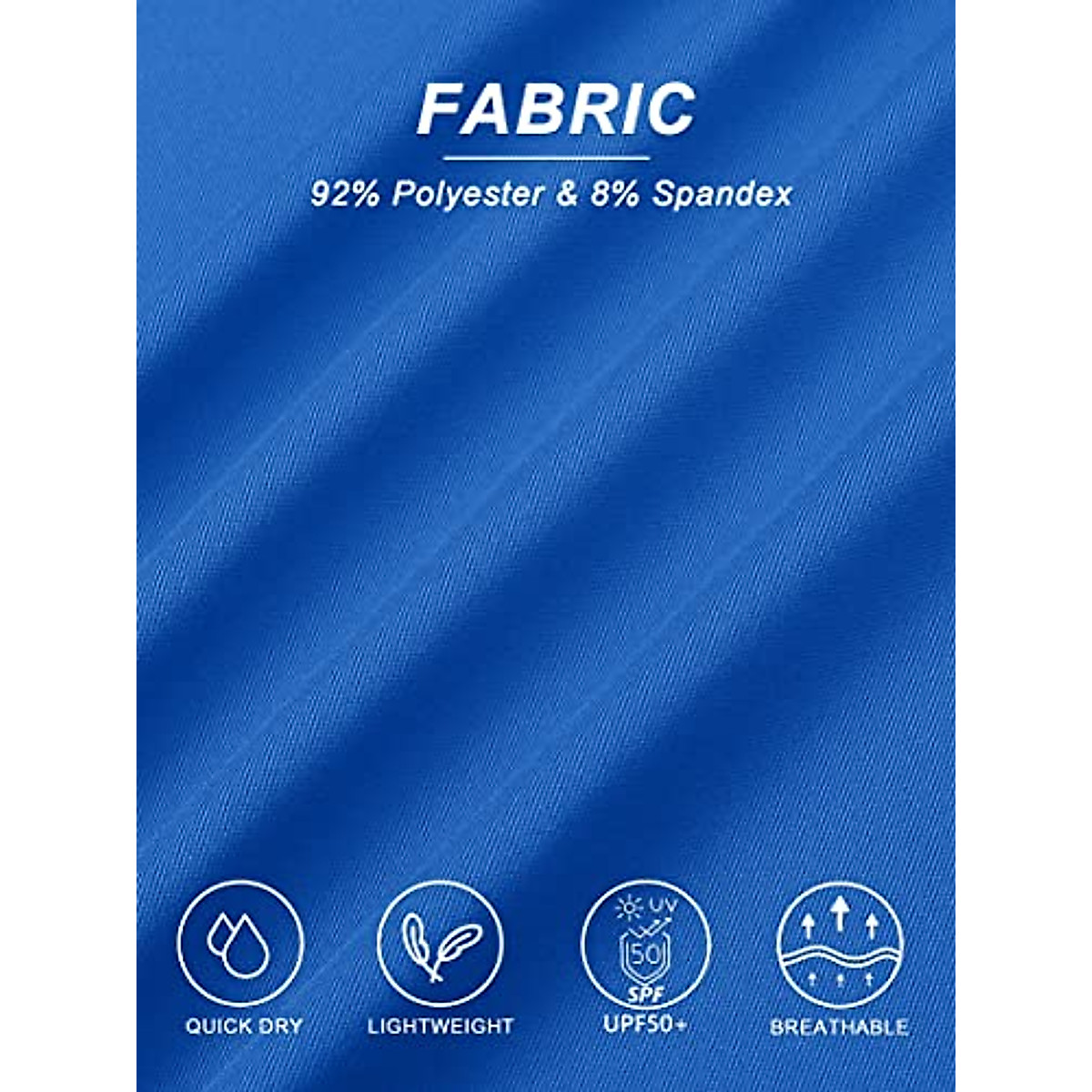 TACVASEN Women's Polo Shirts Lightweight Soft Stretch Golf Apparel for Women, Azure, L