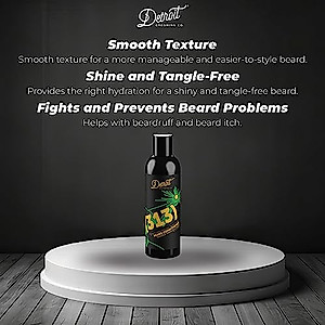 Detroit Grooming Co. Beard Conditioner for Men with Argan Oi l& Cocoa Seed Butter - Softener, Detangler, Hydrating Conditioner & Face Moisturizer-Toasted Vanilla and Amber - 313-8oz