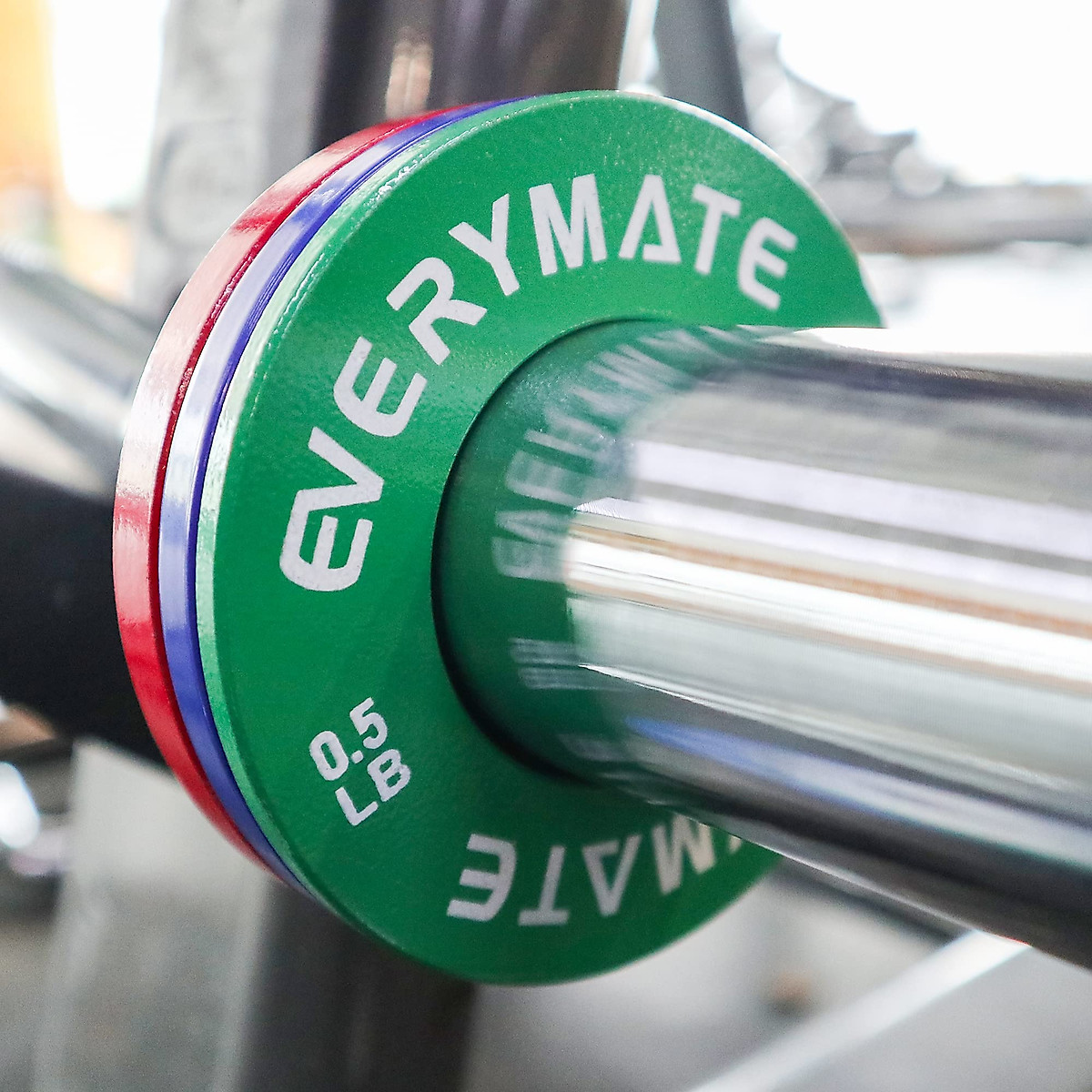 EVERYMATE Fractional Weight Plates Set of 8 Micro Plate Pair 0.25LB 0.5LB 0.75LB 1 LB for Olympic Barbells Strength Training