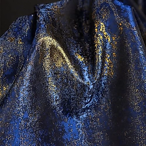 XMTXZYM 2 Meter Double Side Irregular Texture Brocade Jacquard Fabric for Ethnic Handmade DIY Dress Fabric