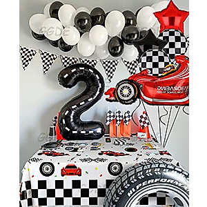 GGDE 1 Pcs Racing Car Theme Party Plastic Table Cover Boys Birthday Party Decorations Supplies