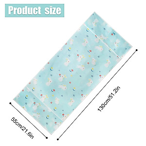 Fridge Dust Proof Cover, Fridge Cover Top Fridge Top Cover Protector Refrigerator Top Cover Fridge Top Cover with Storage Pockets (Rabbit)