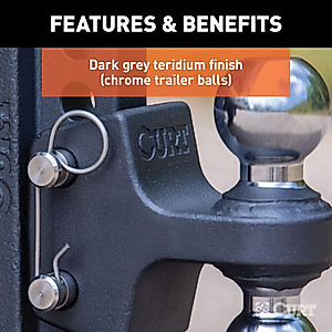 CURT 45952 Replacement Rebellion XD Dual Ball, 2, 2-5/16-Inch, Up to 15K