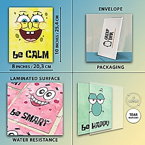 Posters for Boys Room Decor - Kids Bathroom Decor, Kids Room Decor for Boys, 8x10 Inches Set of 3 UNFRAMED by GROUP DMR