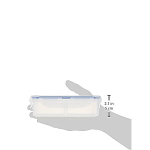 LOCK & LOCK Airtight Rectangular Food Storage Container with Removable Divider 18.60-oz / 2.32-cup