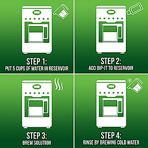 Lime-A-Way Dip-It Coffeemaker Cleaner, Descaler & Cleaner for Drip & Single Serve Coffee Machines, 7 Fl Oz (Pack of 8)