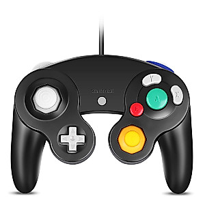 VOYEE PC Controller, Replacement for Gamecube Controller, Compatible with Wired USB Gamecube Controller/PC Windows 7 8 10 (Black)