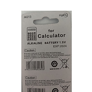 AG13 LR44 L1154 357 A76 Alkaline Button Cell Battery with Retail Blister Pack Cards (40)