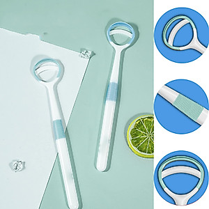 Tongue Brush,DFsucces Tongue Scraper,Tongue Scraper Cleaner for Adults Kids, Healthy Oral Care, Easy to Use, Eliminate Bad Breath (3 Pack)
