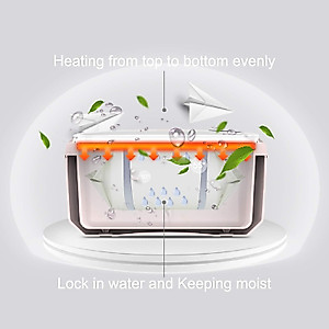 Wipe Warmer Baby Wet Wipes Dispenser : High Capacity LED Display Silent Heating - Wipes Diaper Warmer with Adapter for Baby Infant