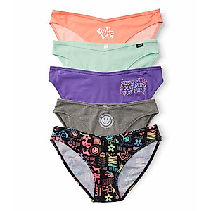 Victoria's Secret PINK Women's Cotton Bikini Underwear, Panties for Women, Love Pink Logo, (XL)