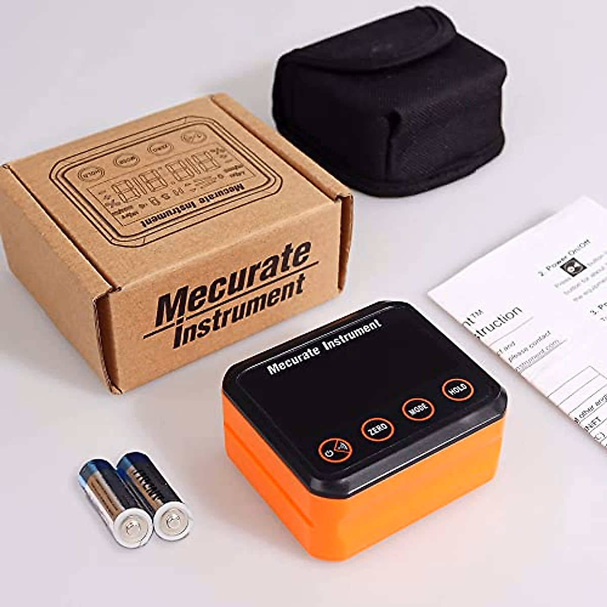 Mecurate Digital Angle Gauge and Protractor, Precise Measurement Digital Angle Finder tool with LCD and Backlight for Woodworking and Building