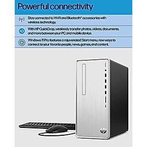 HP Pavilion Desktop Computer PC, AMD Ryzen 7 Processor, AMD Radeon Graphics, 16 GB SDRAM, 512 GB PCIe SSD, Windows 11 Pro OS, 9 USB Ports, High-Performance Wi-Fi & Bluetooth, (TP01-2062,2022)