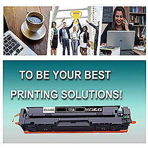 125A Toner Cartridges 4-Pack Replacement for HP Color Laserjet CM1312nfi CM1312 MFP ,Color Laserjet CP1215, CP1515, CP1518ni Printer Ink (Black,Cyan, Magenta, Yellow)