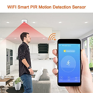 Pomya Home Security Driveway Alarm, Smart Home PIR Motion Detection Sensor Security Burglar Alarm Sensor