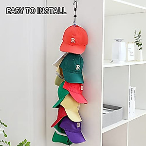 Ulfsaar Hat Rack and Organizer, Baseball Cap Rack Stand, Over The Door Hat Rack, Hat Rack for Door, Closet, Holds Up to 12 Caps