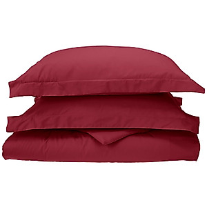 Superior Percale Cotton Bedding 300-Thread Count Sateen Weave Soft and Cooling Crisp Breathable 3-Piece King Ivory Duvet Cover and Pillow Sham Sets