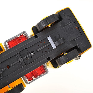 PowerTRC Push & Go Friction Powered Oil Truck Toy with Light and Sound | Realistic Play Oil Tanker Truck Toy Gift for Boys and Girls