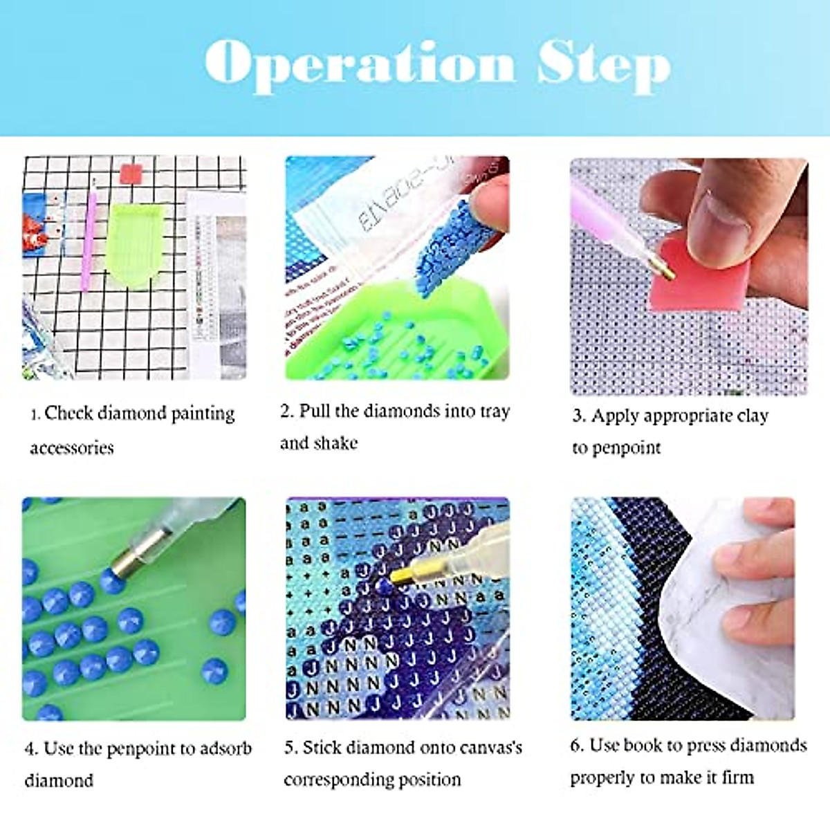 5D Diamond Painting Kits Christmas Angel Stained Glass DIY Diamond Full Round Drill Diamond Art Painting for Adults with Accessories for Home Wall Decor 30x30cm/11.8x11.8in