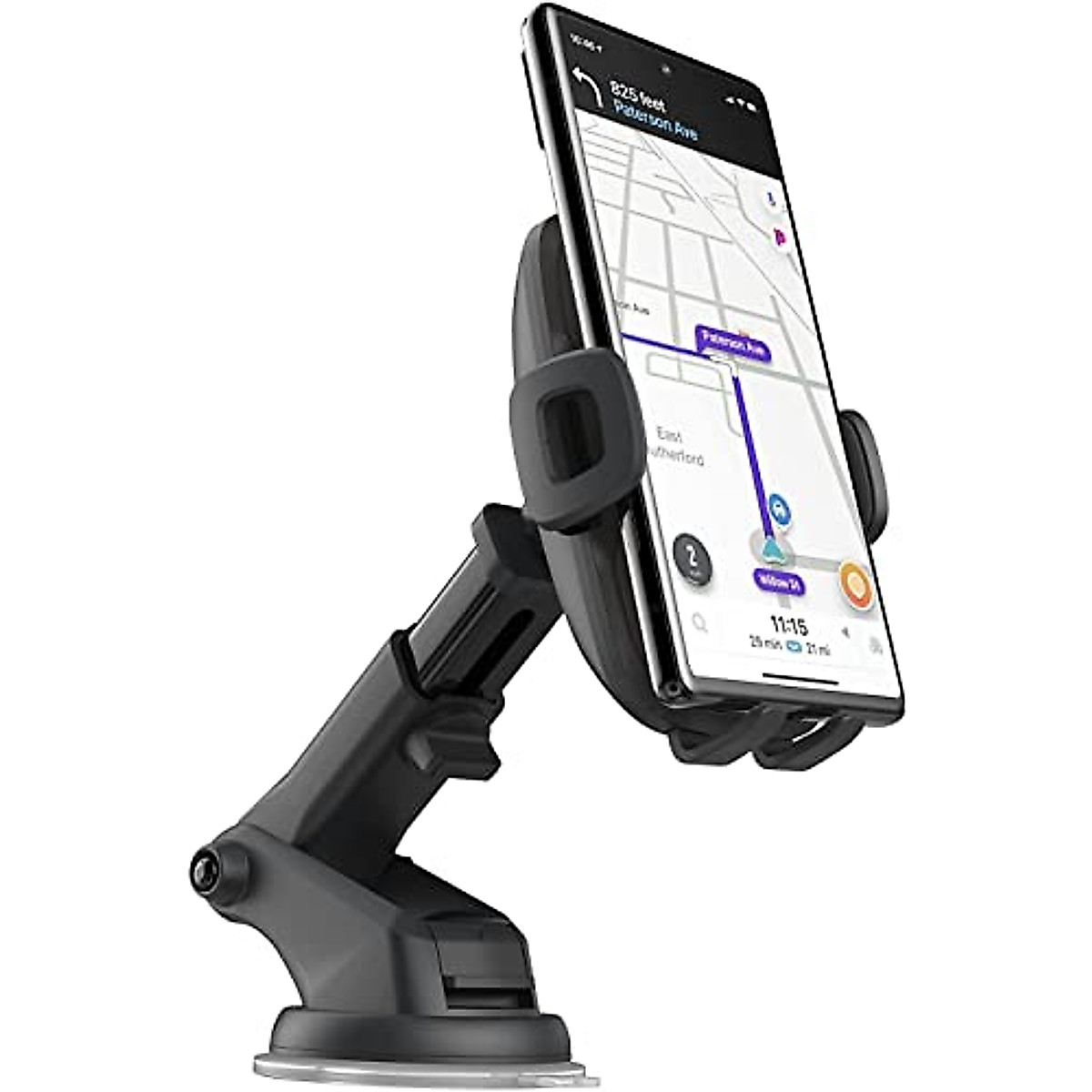 Encased XL Phone Holder for Google Pixel 6, 6 Pro Car Mount - Dash/Windshield Mounting with Large Case-Friendly Phone Grips (Ultra-Secure Suction Base)