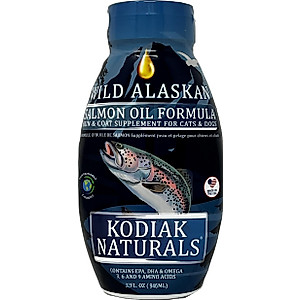 Kodiak Naturals, 32 oz Wild Alaskan Salmon Oil Formula - Balanced Blend of Pure Fish Oils, with EPA and DHA from Wild-Caught Fish, Support for Skin & Coat, Immune & Heart Health, and Joints