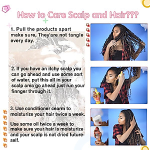 Karida Faux Locs Crochet Hair 18 Inch, 8 Packs Pre Looped Goddess Locs Crochet Hair, Wavy Crochet Faux Locs With Curly Ends, Boho Faux Locs Crochet Hair For Black Women (18 inch, T30#)