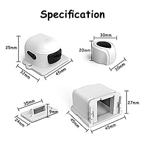 Generic Baby proofing Magnetic Locks for cabinets & Drawers, Easy Installation with Guide Included [8 Pack with 2 Keys] white