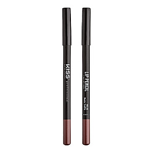 KISS NEW YORK Professional Slim Lip Pencil, Creamy Soft Lip Liner, Smooth Long-Lasting Rich Lip Color, Natural Lip Makeup, Water-Resistant Lip Crayon (Nude Truffle)