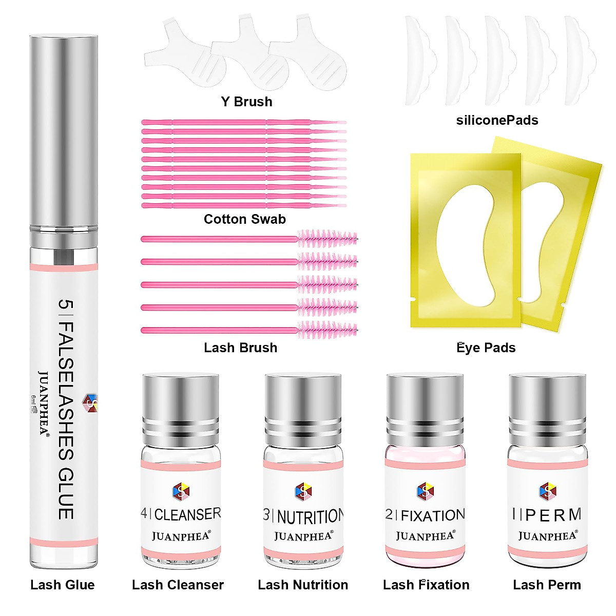Lash Lift kit Eyelash Perm Kit,Professional Eyelash perming kit,Suitable for Salon at Home,Including Eye Shields,Pads and Accessories(Glue Upgraded Version)