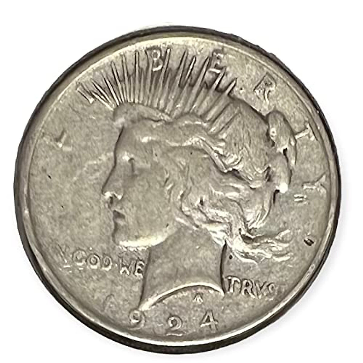 1924 P Peace Silver Dollar Average Circulated $1 Seller F-VF