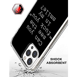 Lakaka Slim Fit TPU Case Compatible with iPhone 14 Pro Can You See The Fuck You im My Smile