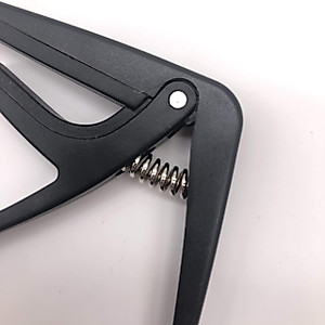 Ukulele Capo, Trigger Capo Lightweight Single-handed Use With 6 Ukelele Picks (1 Felt & 2 Plastic & 2 Celluloid & 1 Glowing Pick)